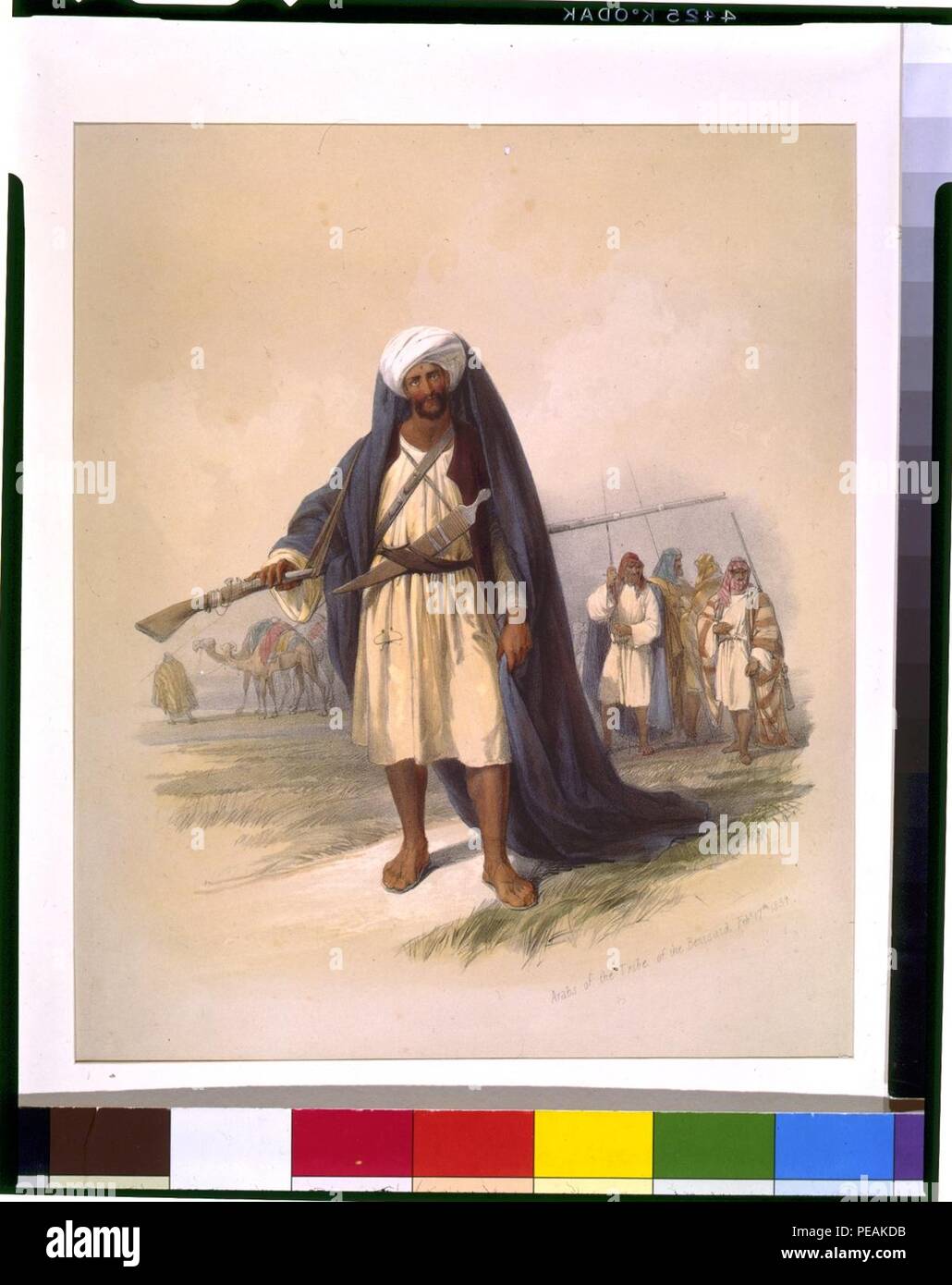 Arabs of the Tribe of the Benisaid Feby 17th 1839 Stock Photo - Alamy