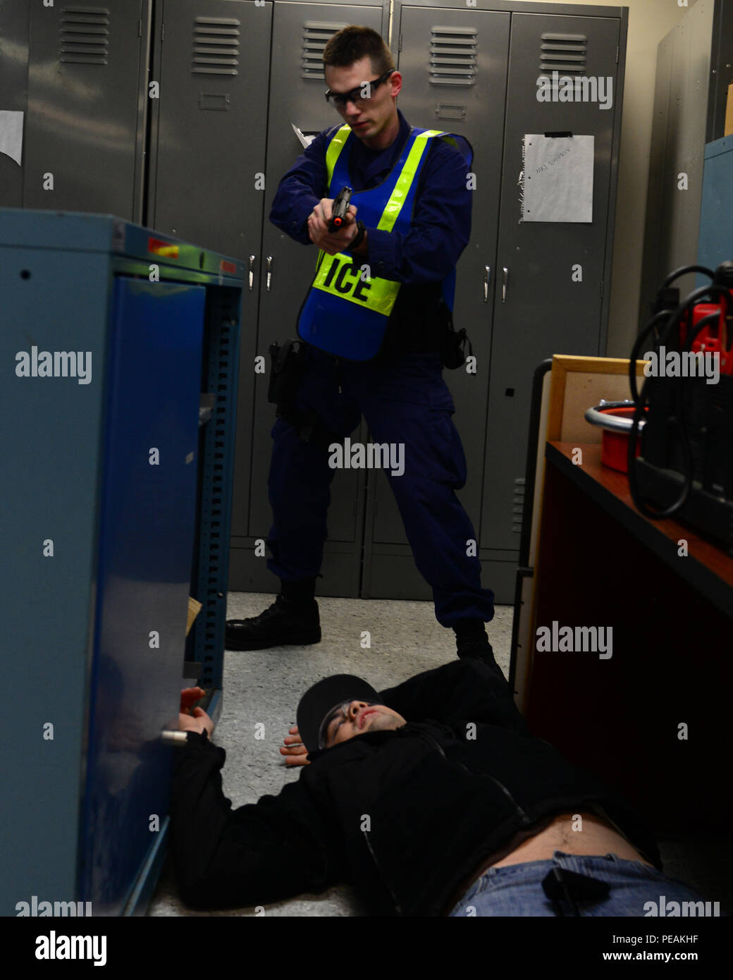 Petty Officer 3rd Class Paul Quaife, a maritime enforcement specialist ...