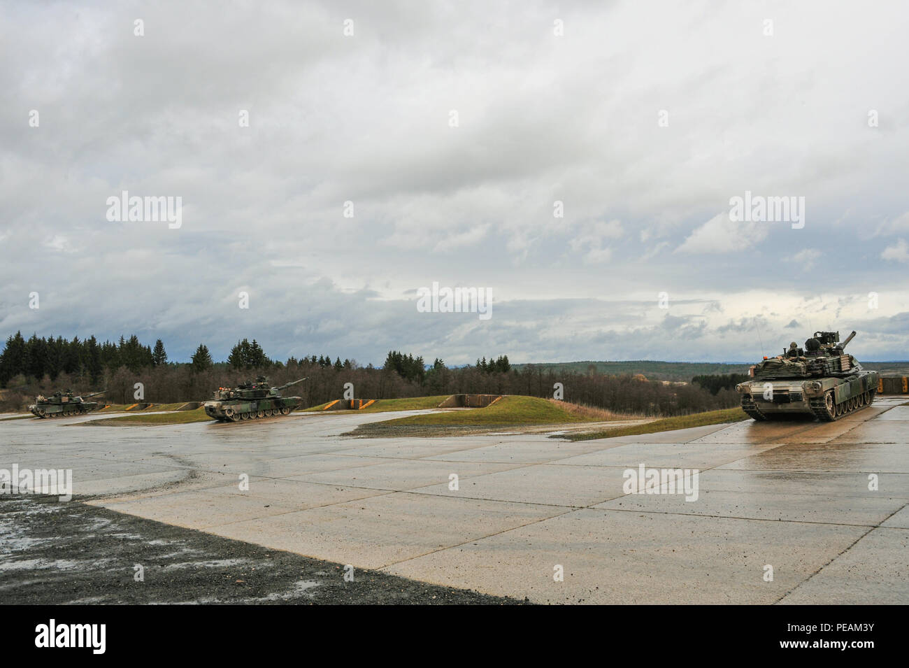 U.S. Soldiers with 1st Battalion, 64th Armor Regiment, 1st Armored ...