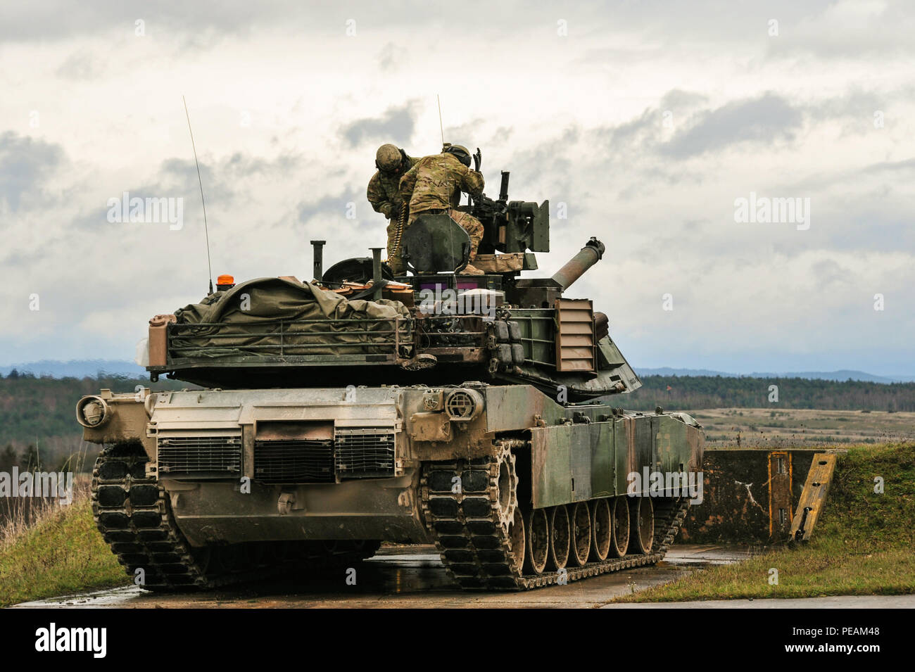 U.S. Soldiers with 1st Battalion, 64th Armor Regiment, 1st Armored ...