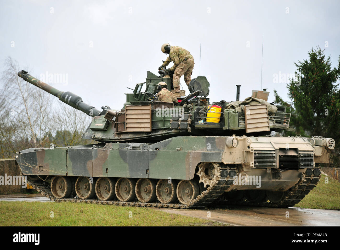 U.S. Soldiers with 1st Battalion, 64th Armor Regiment, 1st Armored ...