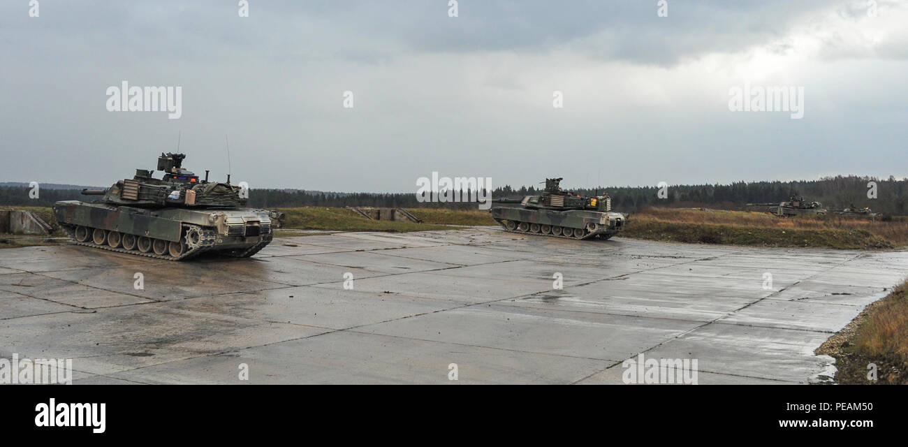 Soldiers from 1st Battalion, 64th Armor Regiment, 1st Armored Brigade ...