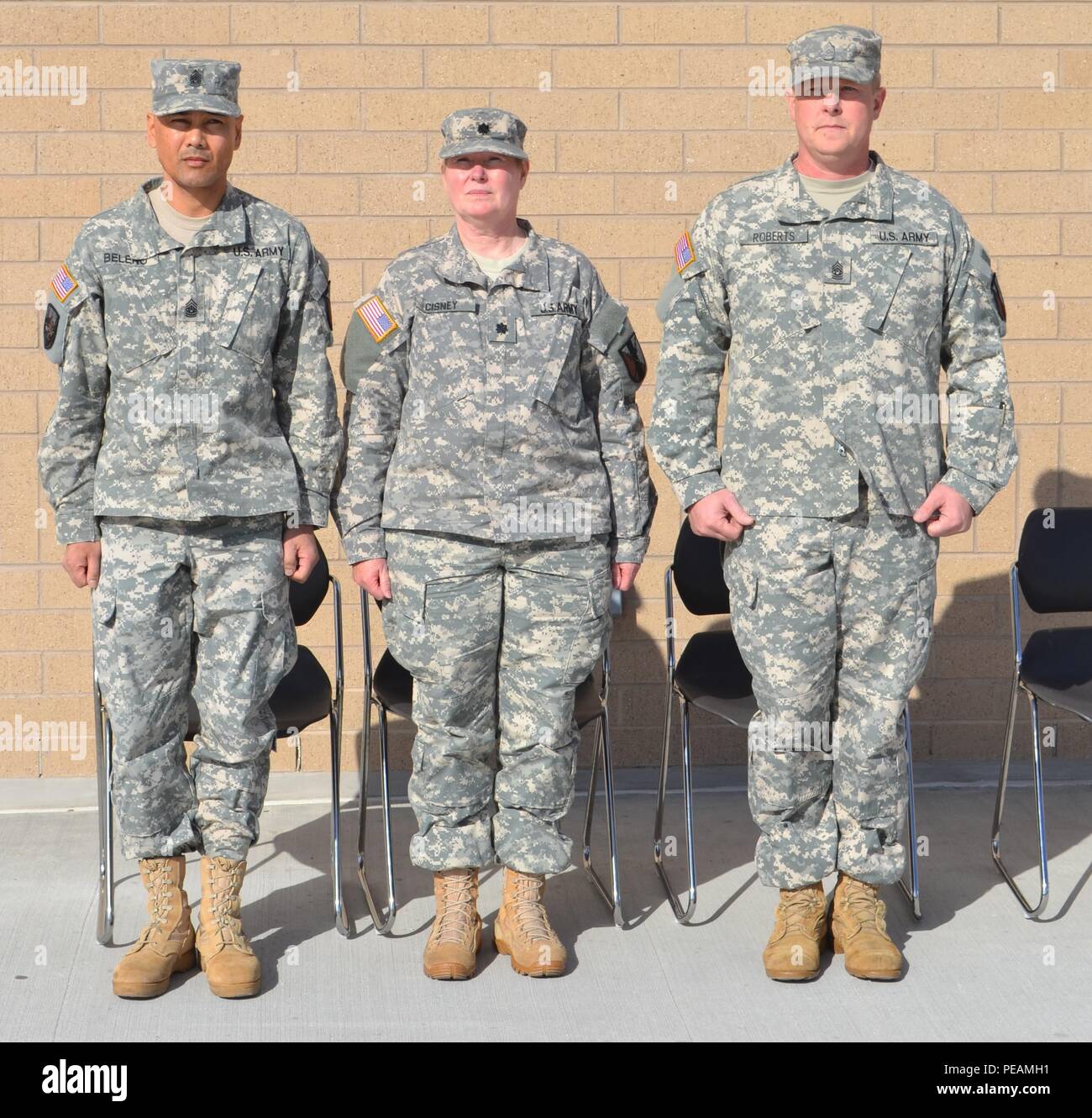 Command Sgt. Maj. John Beleno, 63rd Brigade Support Battalion outgoing ...