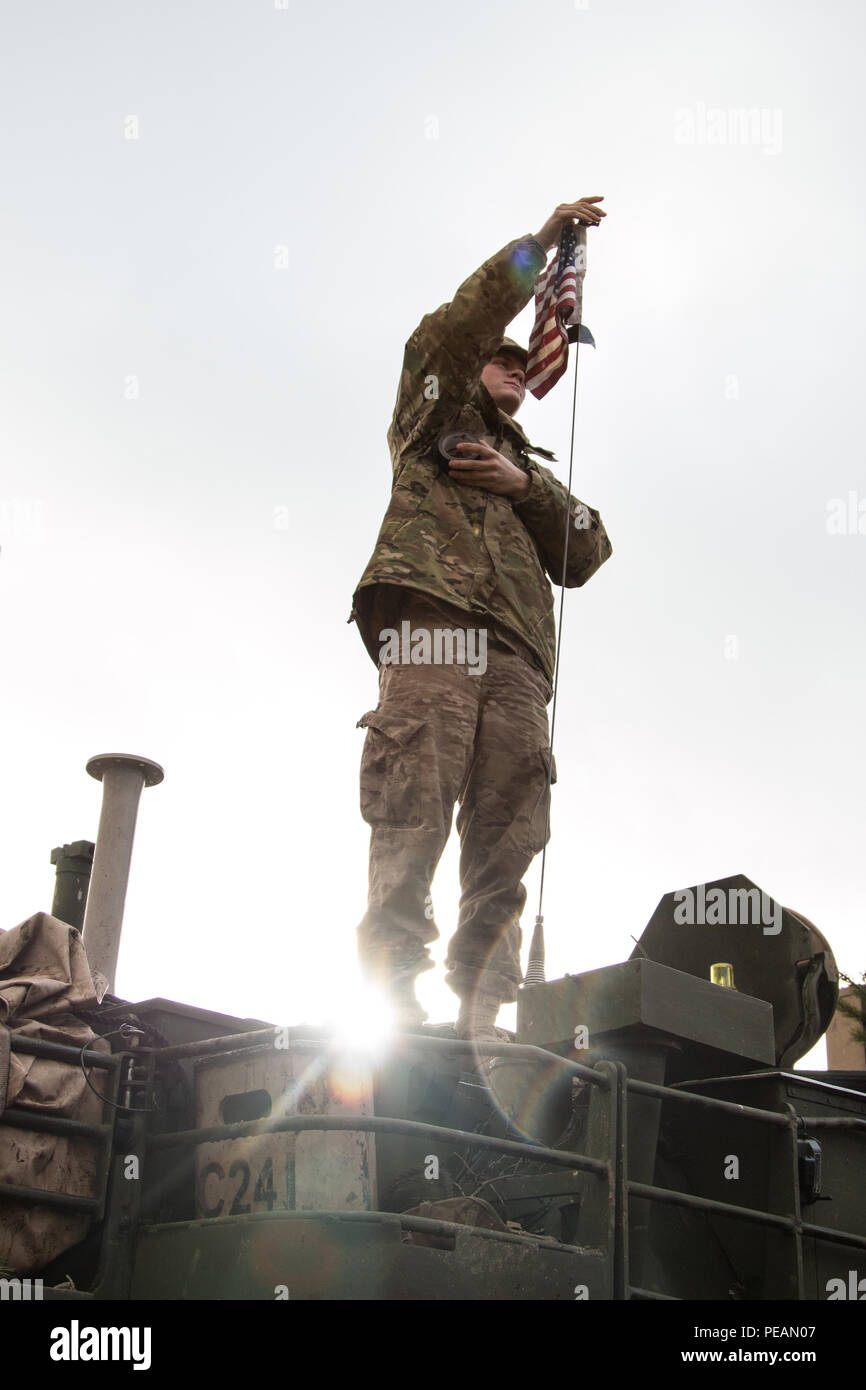 Spc. Aaron Brixey, an M1 Armor Crewman with the 3rd Battalion, 69th ...