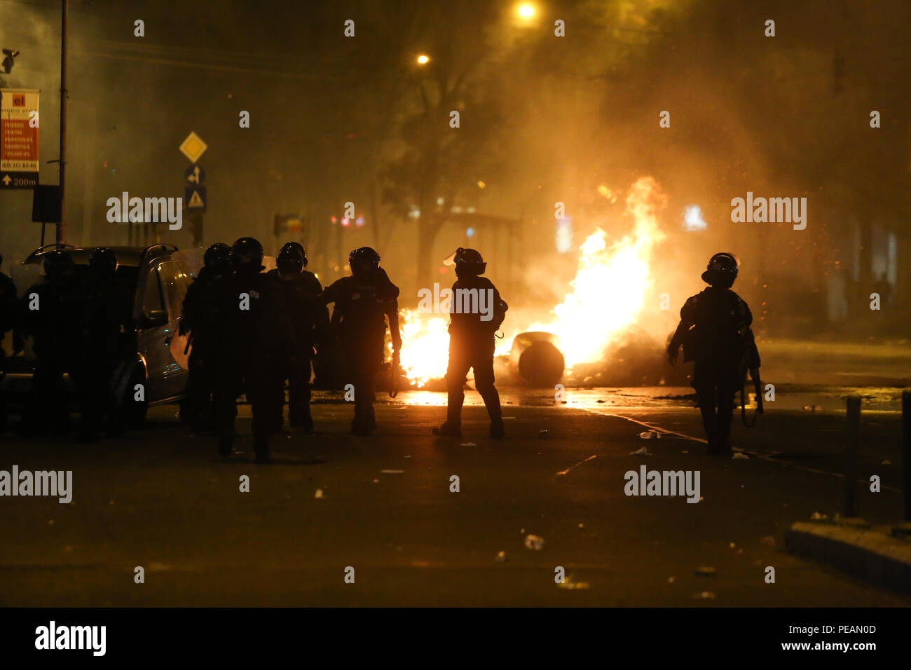 Crowd control spray hi-res stock photography and images - Alamy