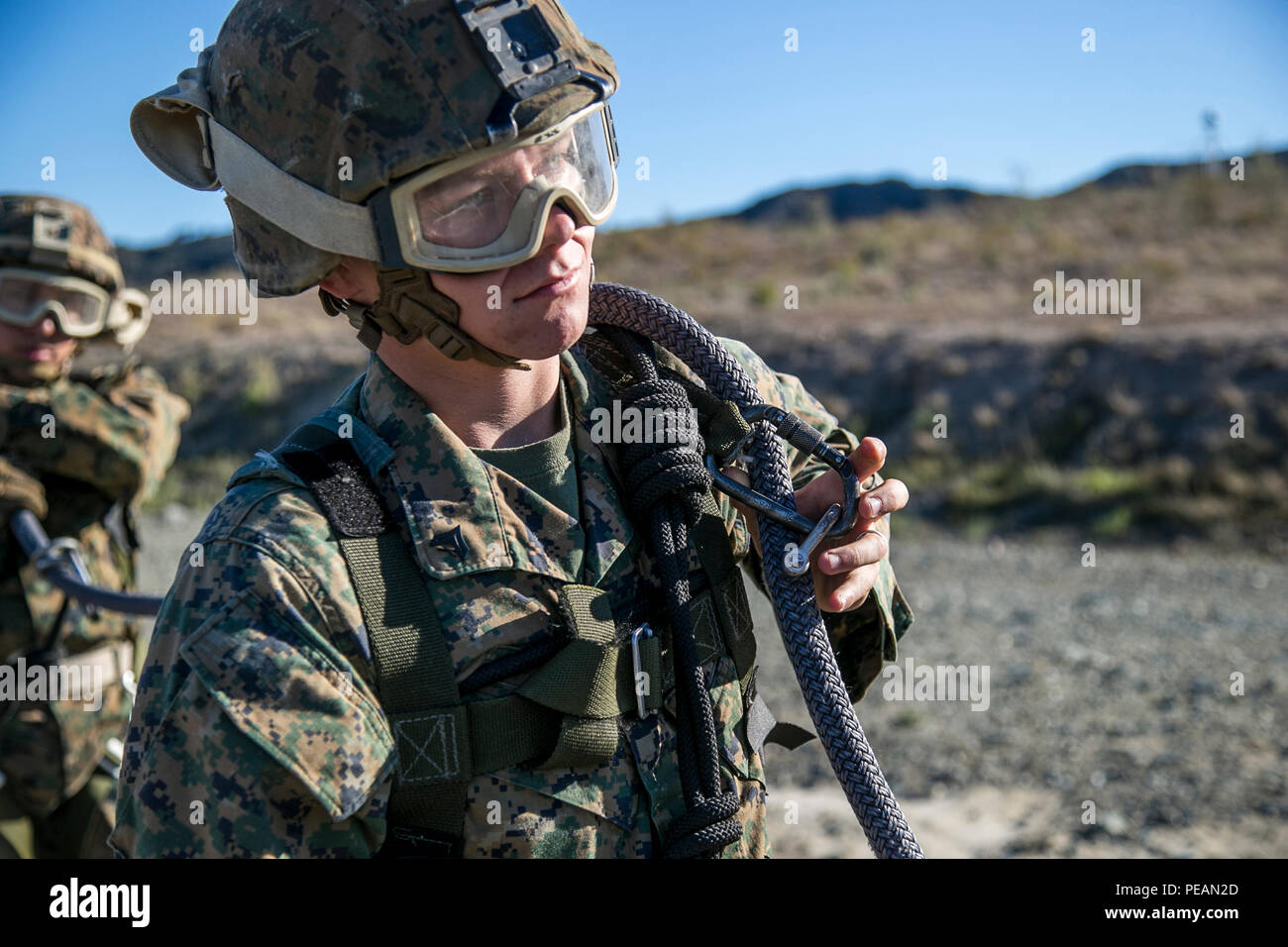 U.S. Marines with Golf Co., Battalion Landing Team 2/1, 13th Marine ...