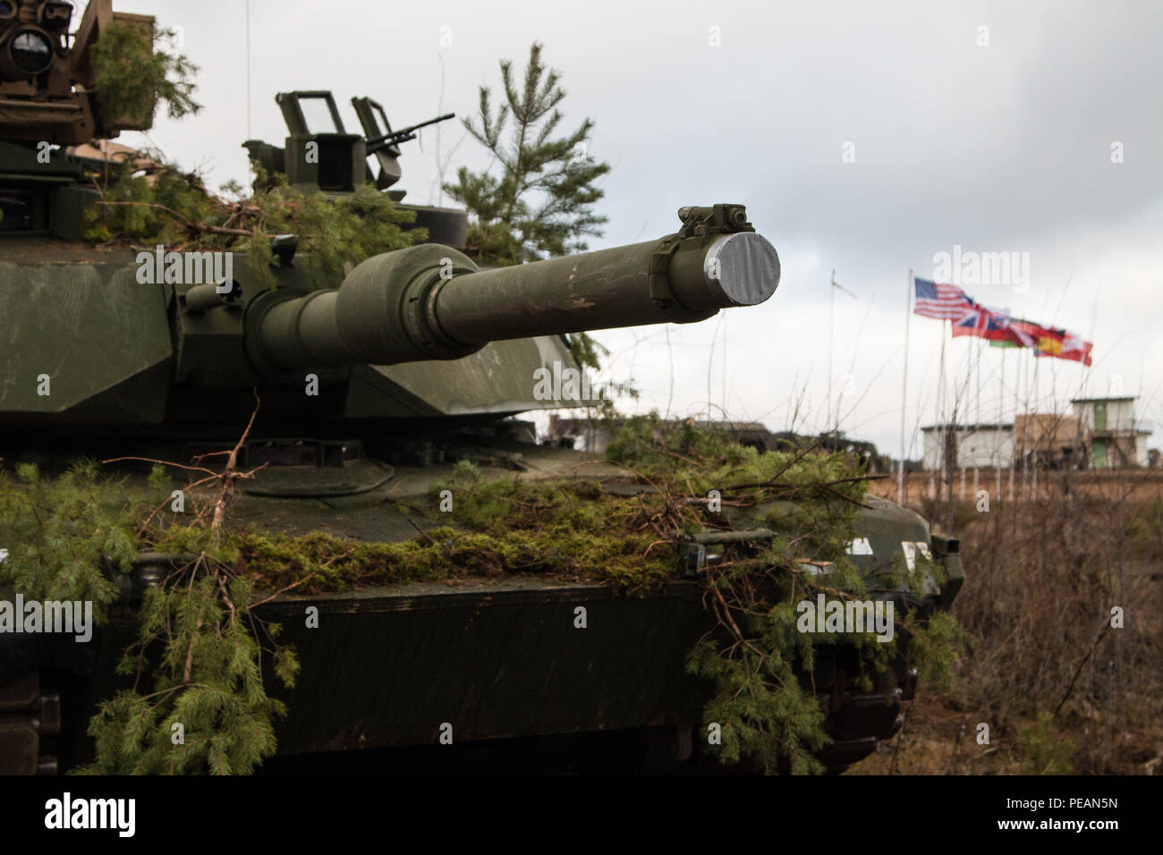 An M1A2 Main Battle Tank belonging to the 3rd Battalion, 69th Armor ...
