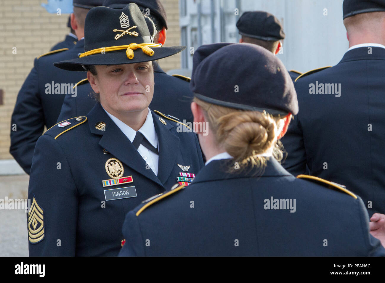 First Sgt. Samantha Hinson, Company D, 91st Engineer Battalion, 1st ...