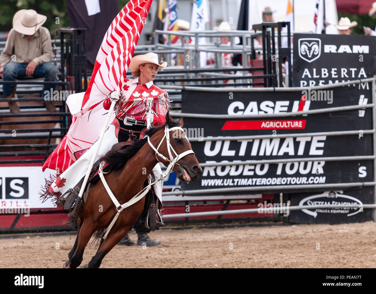 The Canadian Cowgirls precision equestrian show team perform at the ...