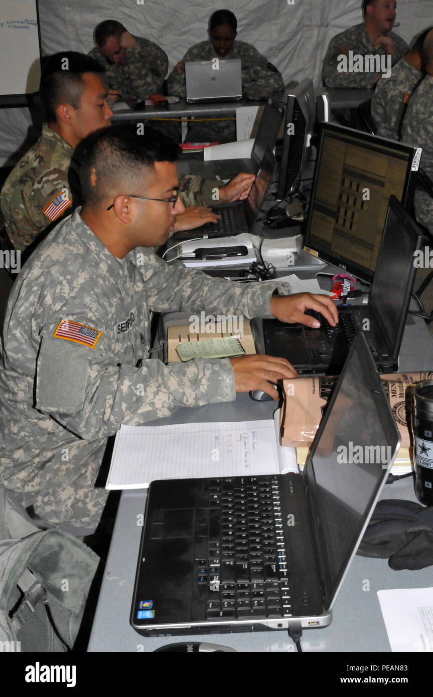 Staff Sgt. Jose Serrato and 2nd Lt. Andy Dam, Soldiers with the ...
