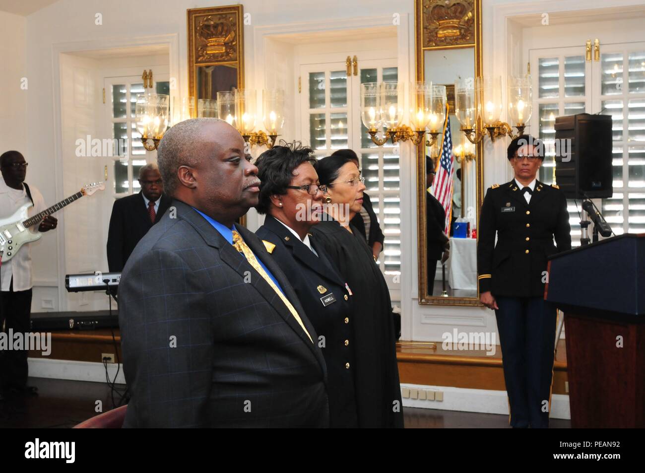 Governor of the Virgin Islands Kenneth E. Mapp, Adjutant General of the ...