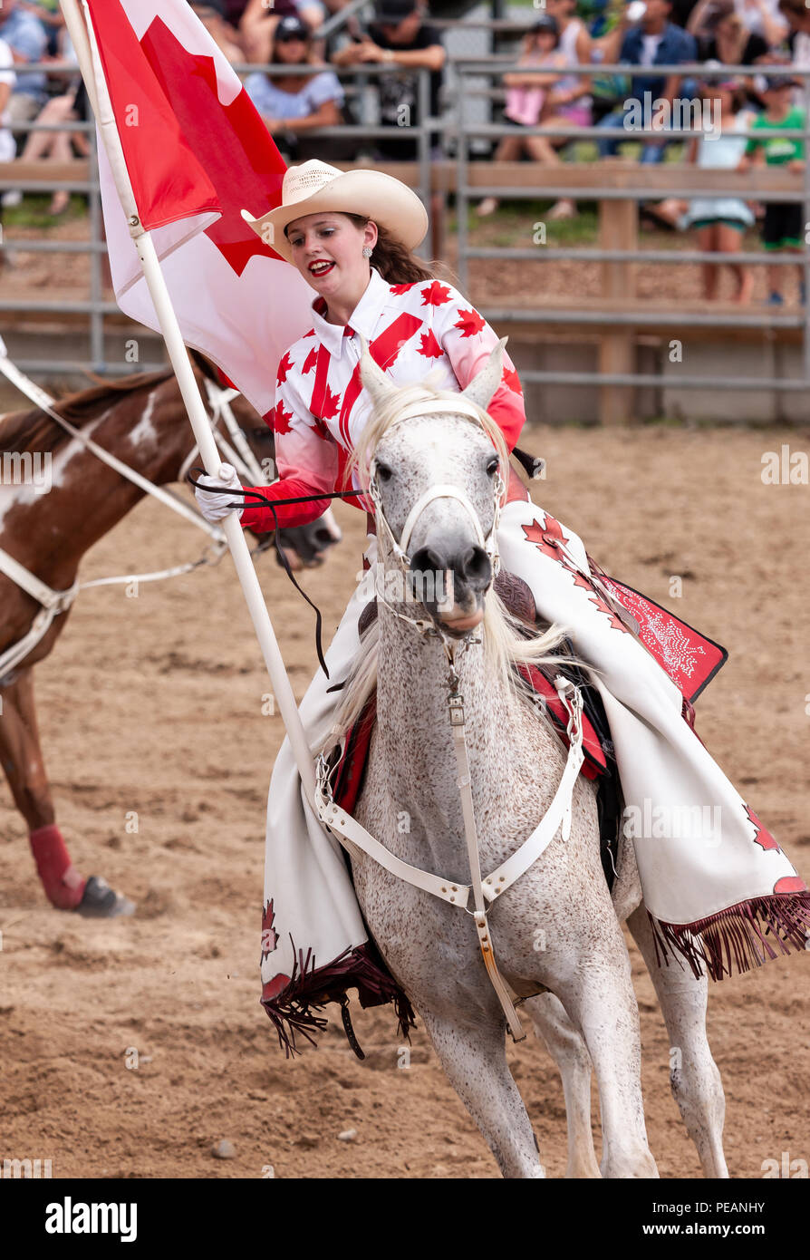 The Canadian Cowgirls precision equestrian show team perform at the ...