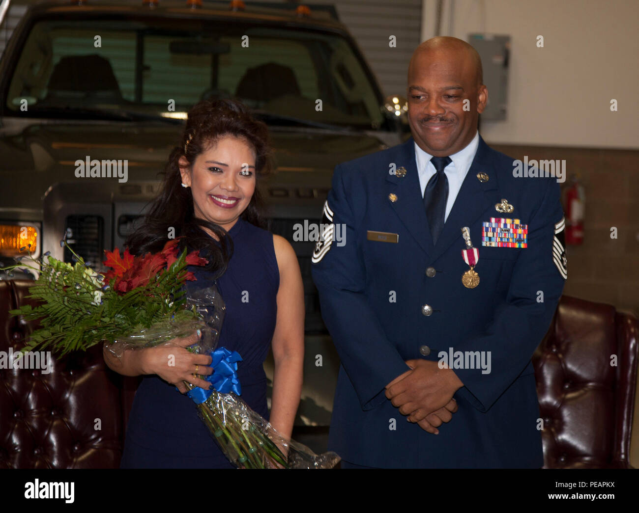 Senior Master Sgt. William Reed, III, 349th Maintenance Squadron, is ...