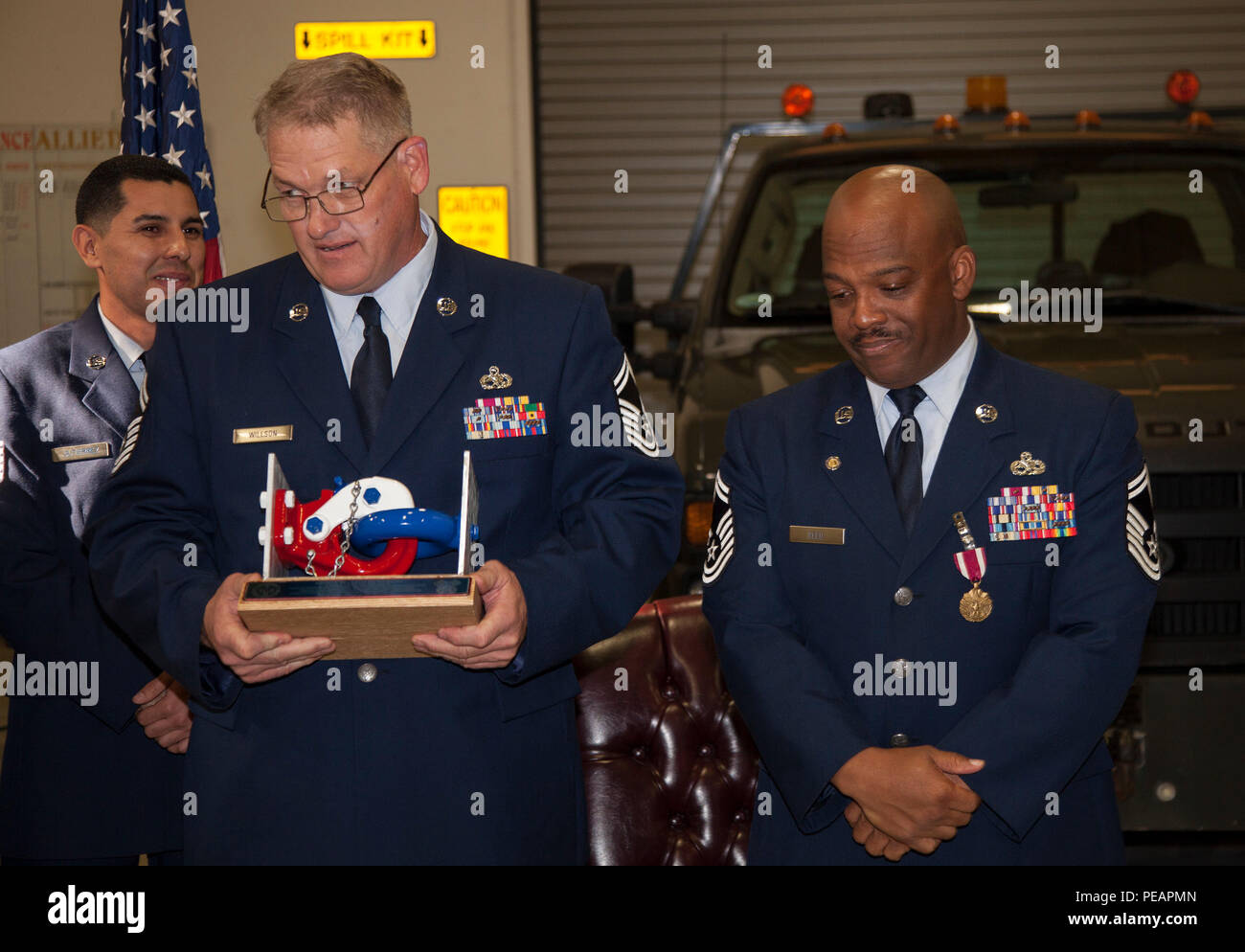Senior Master Sgt. William Reed, III, 349th Maintenance Squadron, is ...