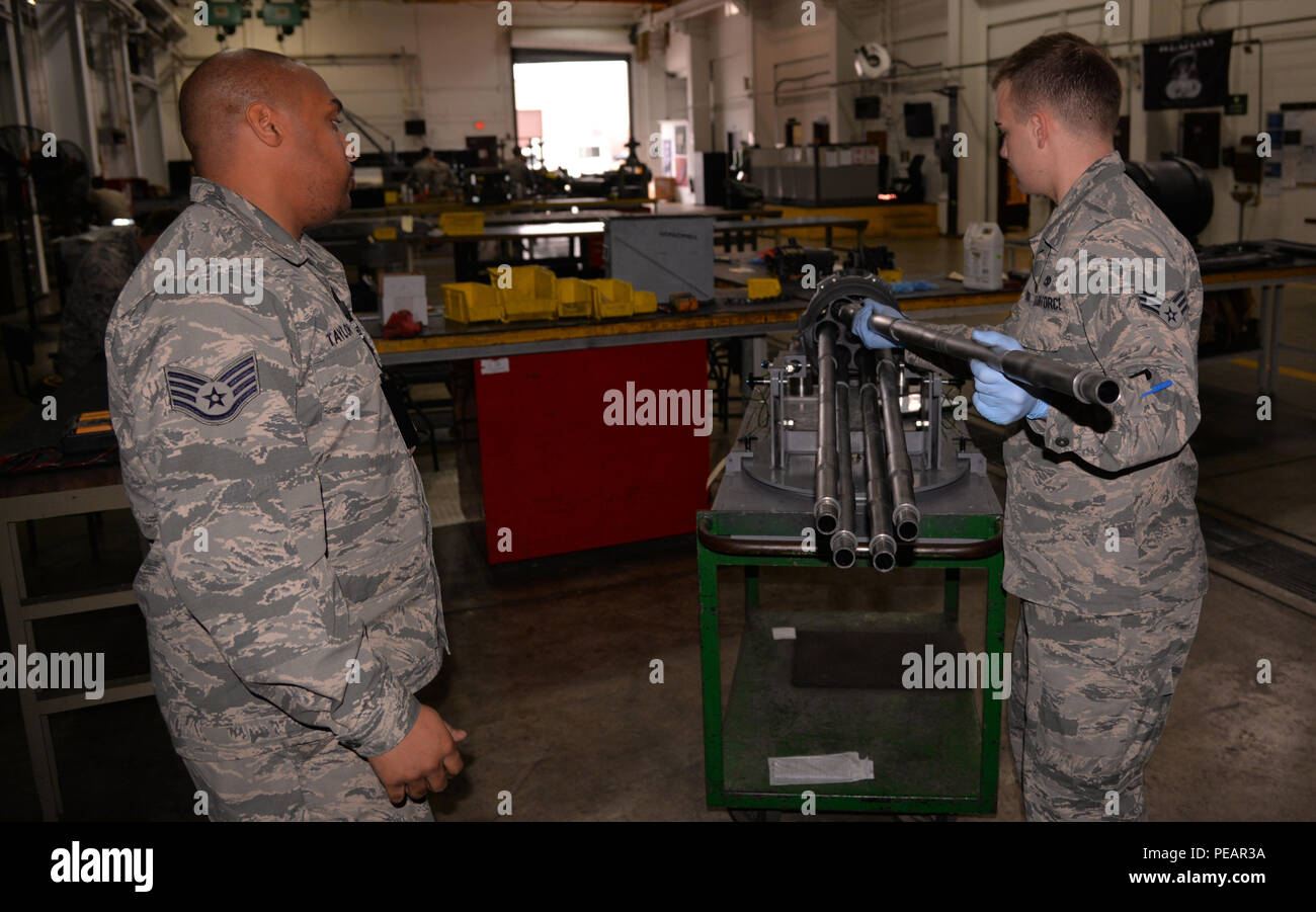 Staff Sgt. Robert Taylor, 51st Munitions Squadron F-16 armament floor ...