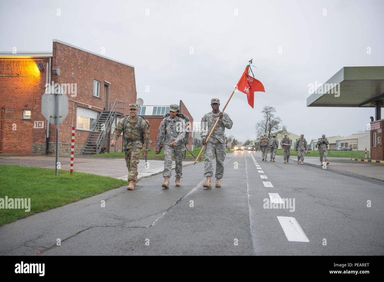 U.S. Army 1st Sgt. Jaimie Aparicio, Spc. Anna Johnson, and Sgt. 1st ...