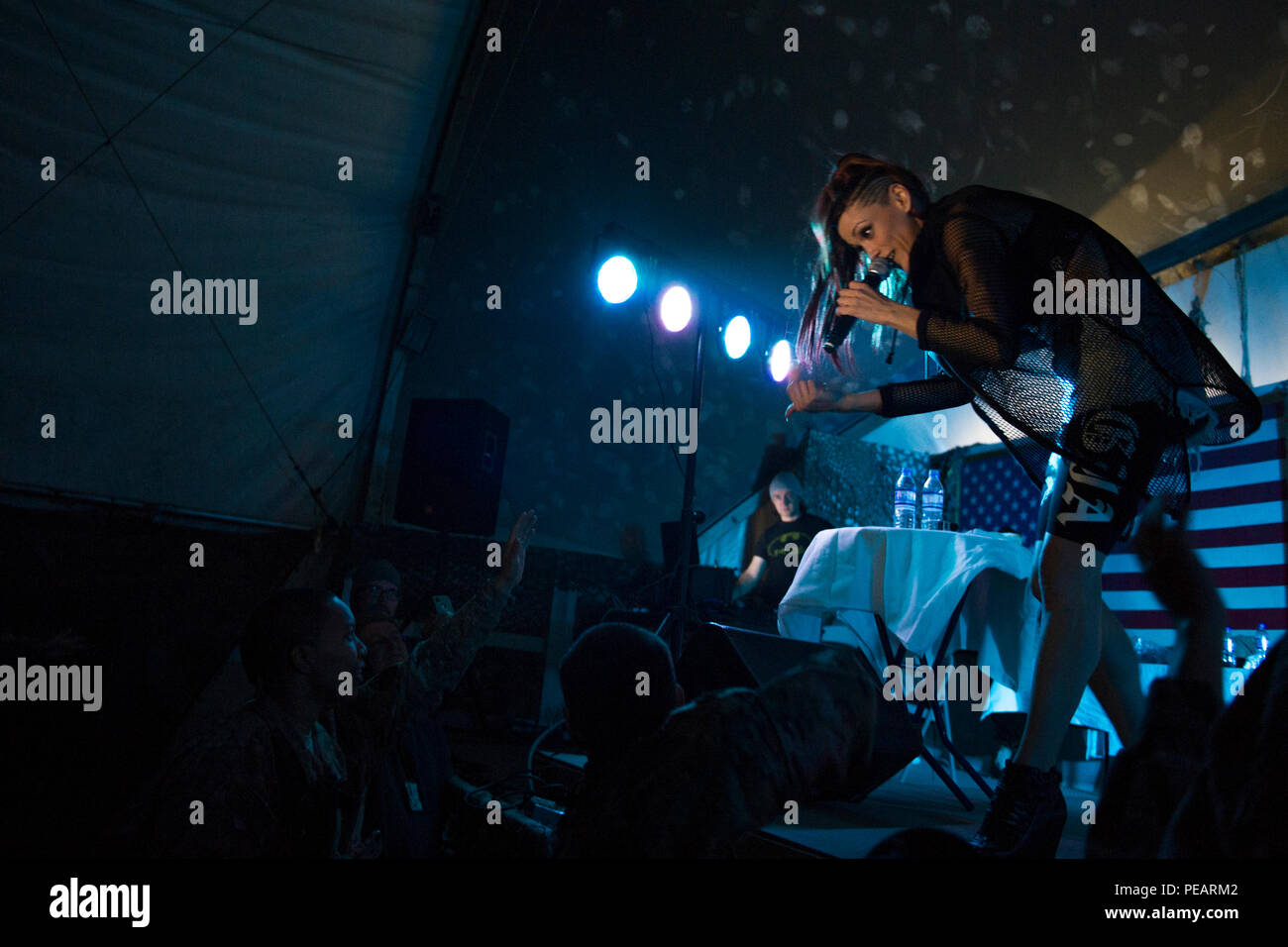 J Sutta, a former member of the musical group The Pussycat Dolls, sings ...