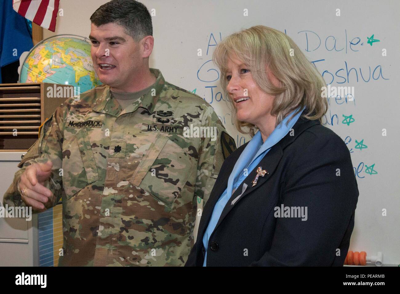 Holleanne Milley, wife of Army chief of staff Gen. Mark Milley, speaks ...