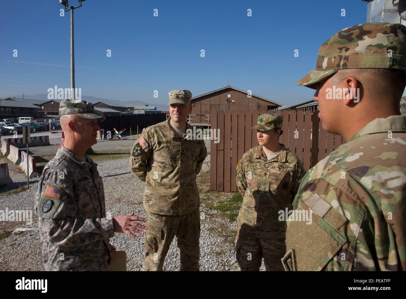 U.S. Army Col. Vernon Simpson (left), the commander of Multinational ...