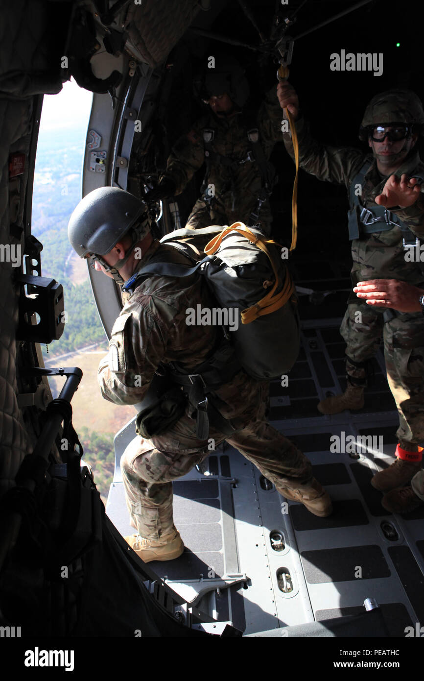 A U.S. Army paratrooper with 112th Signal Battalion, 528th Special ...