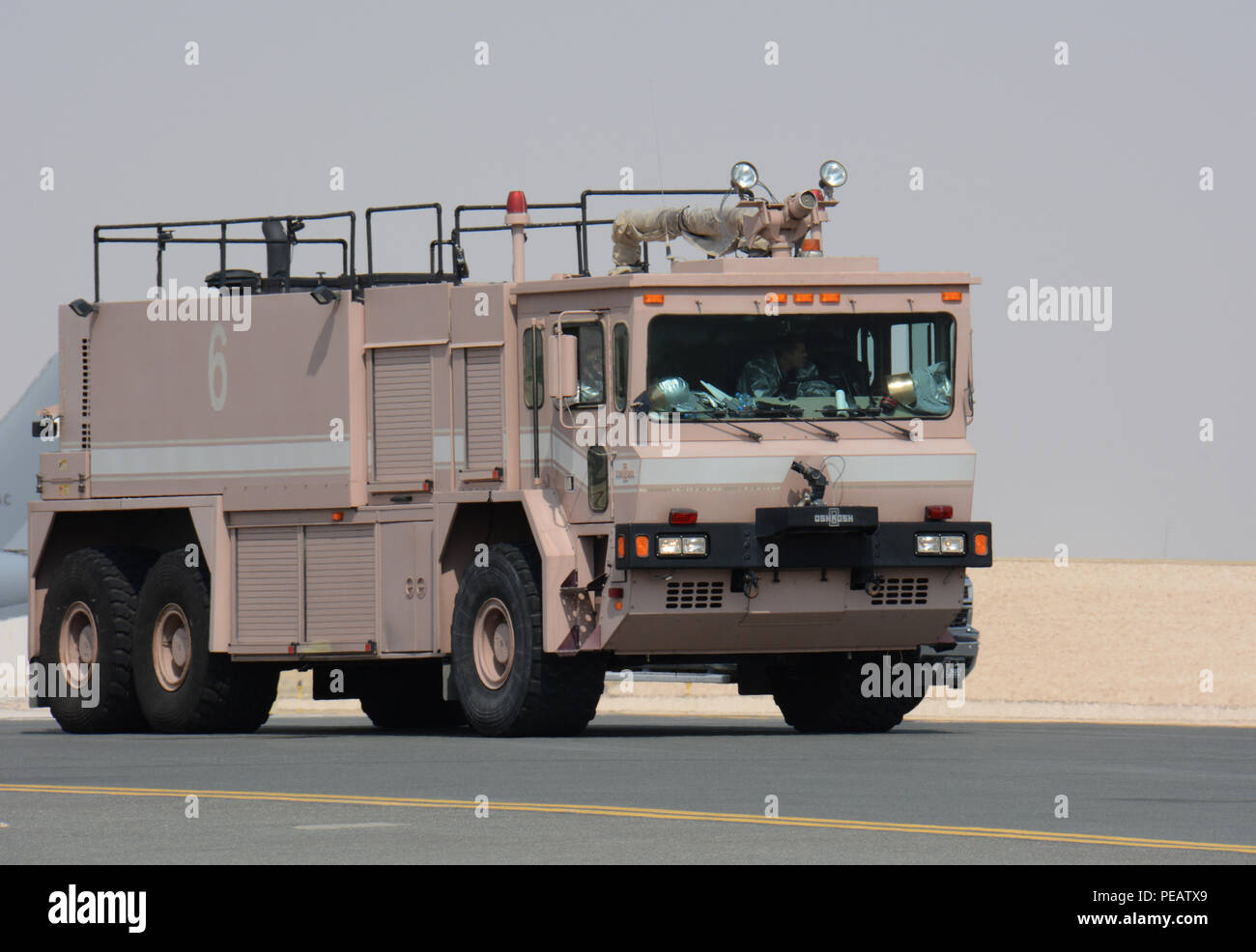 379th Expeditionary Civil Engineer Squadron firefighters respond to a ...