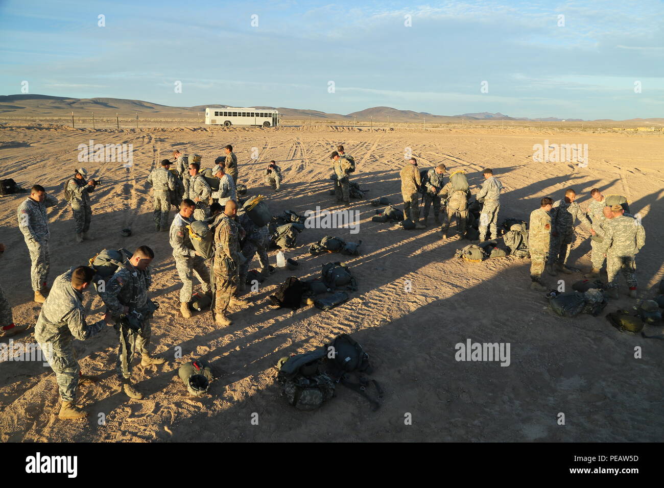 U.S. Army paratroopers from the Tarantula Team, Operations Group, National Training Center ...