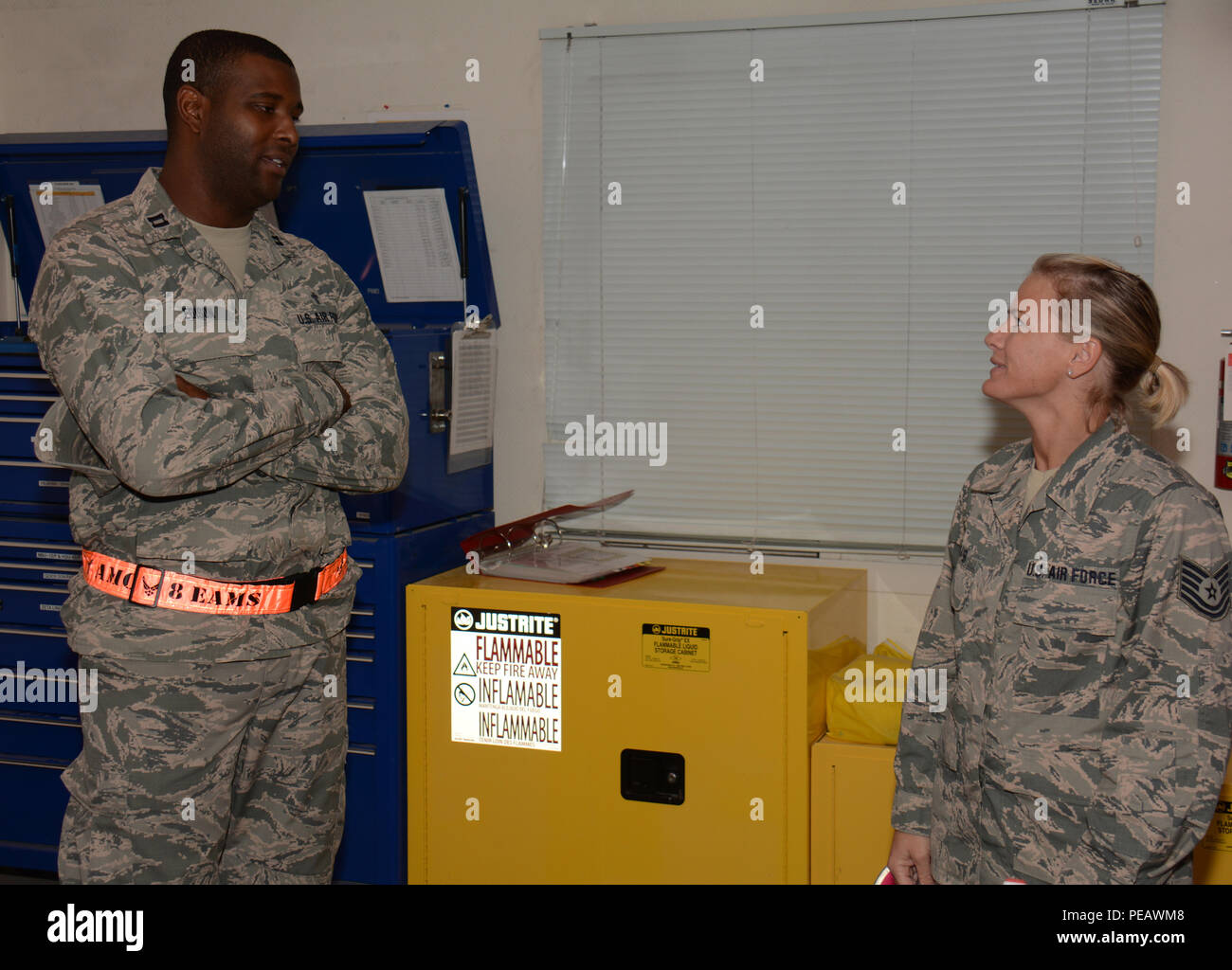 A chaplain with the 379th air expeditionary wing hi-res stock ...