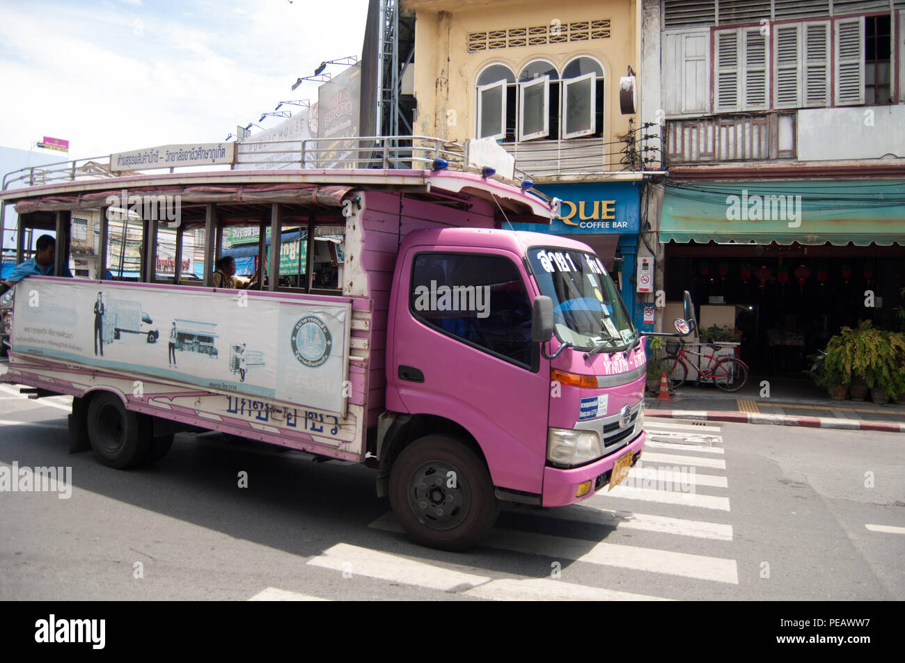 Island bus, Phuket Town, Thailand Stock Photo - Alamy