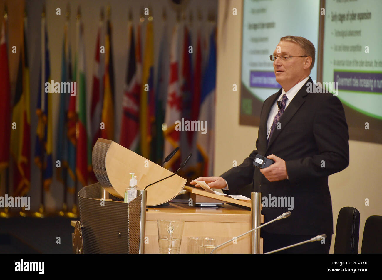 Program for Cyber Security Studies director Professor Phil Lark gives ...