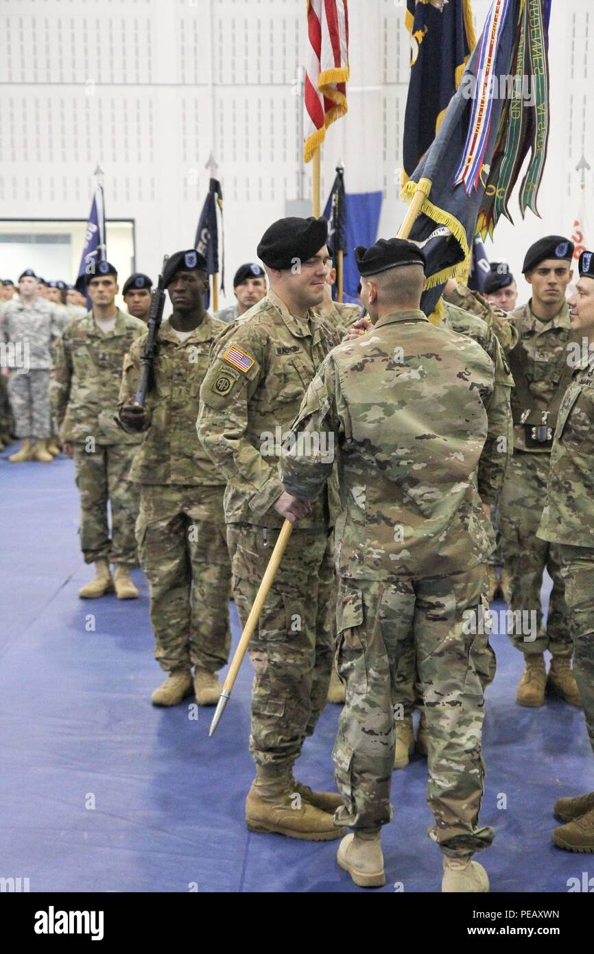 Lt. Col. David Waters, commander of 1st Battalion, 506th Infantry ...
