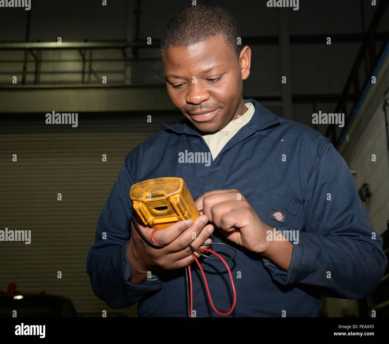 U.S. Air Force Staff Sgt. Peter Musinde, 100th Logistics Readiness ...