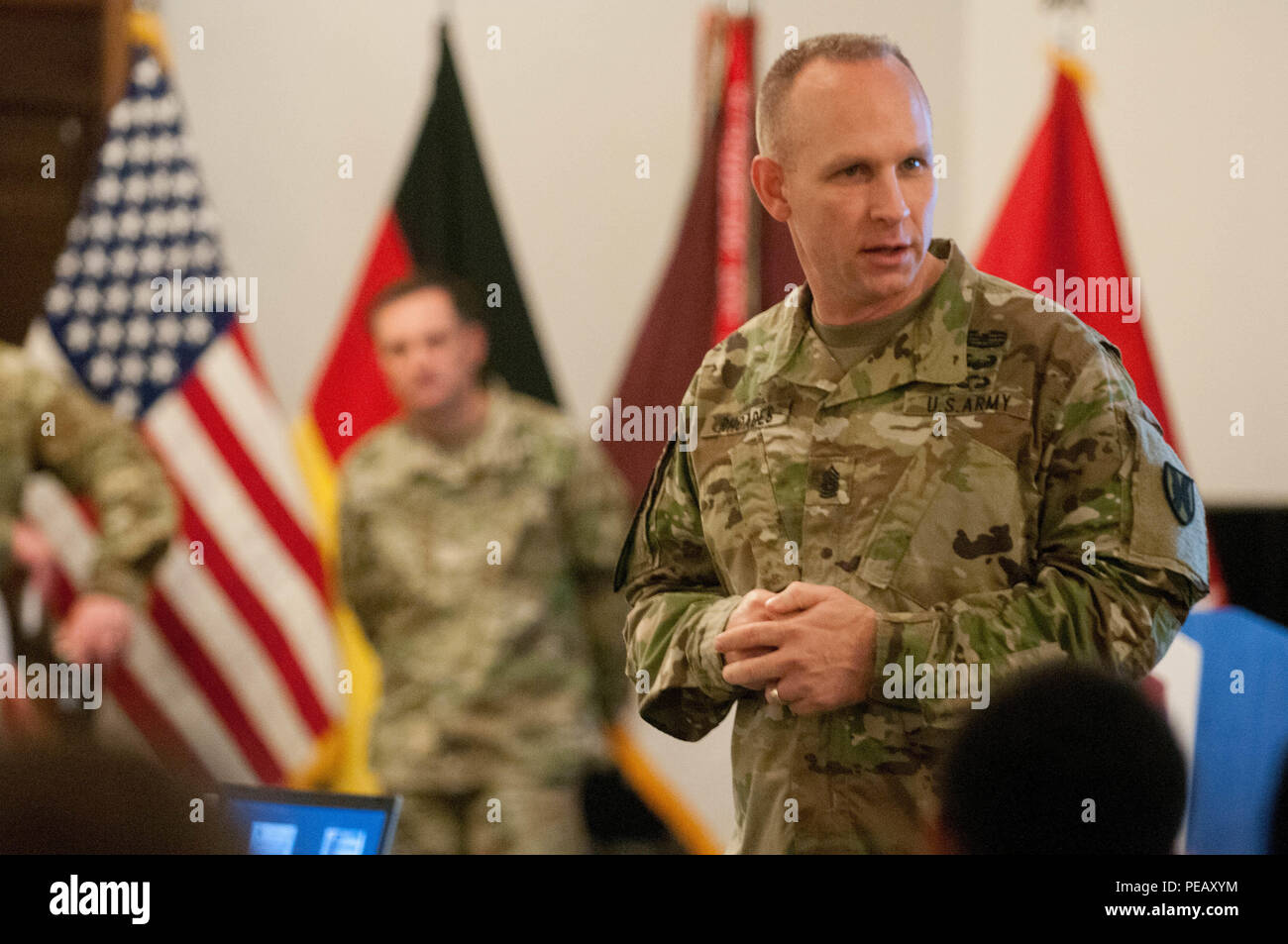 Command Sgt. Maj. Rodney J. Rhodes, 21st Theater Sustainment Senior ...