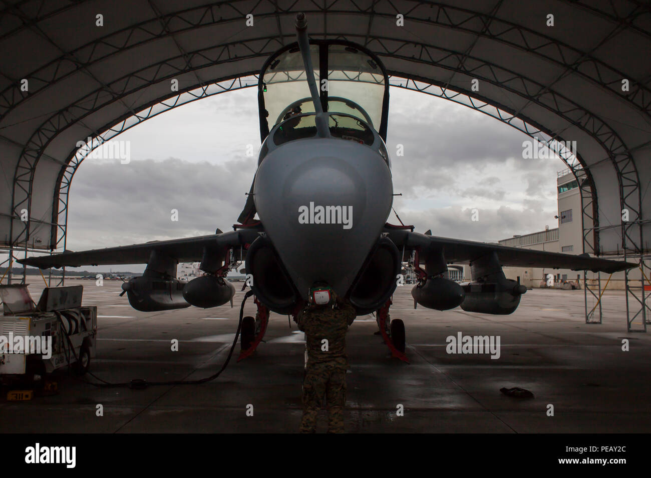 U.S. Marines assigned to Marine Tactical Electronic Warfare Squadron ...
