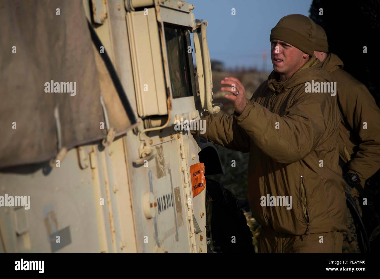 U.S. Marine Corps Sgt. Joshua M. Creel, radar team leader with 12th ...