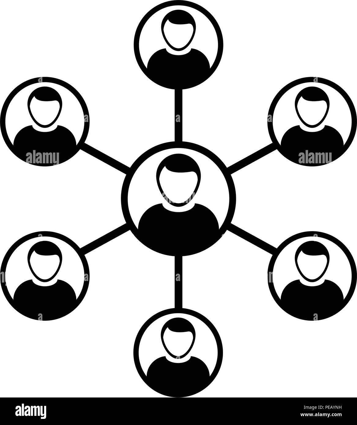 Leader icon vector male group of persons symbol avatar for business ...