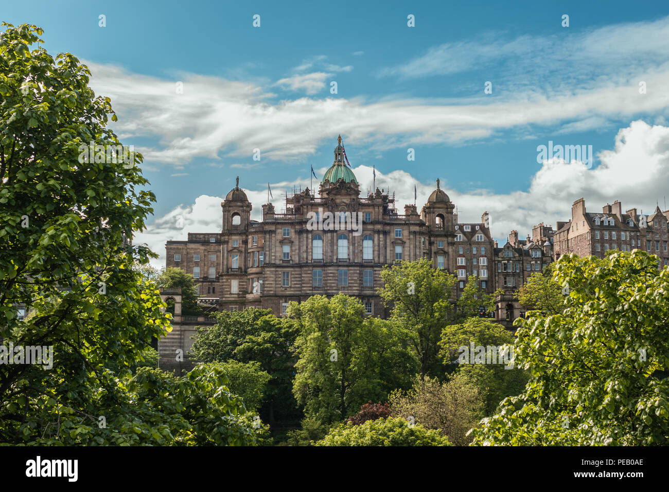 Edinburgh, Scotland, UK - June 13, 2012: Looking from Scott Monument to ...