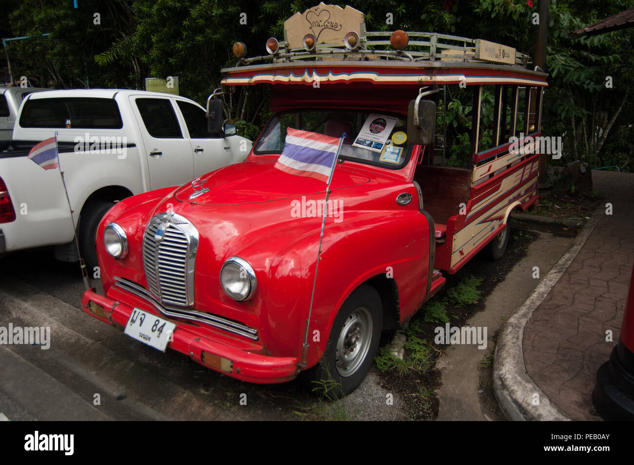 Converted Austin car, Ranong Province Stock Photo - Alamy