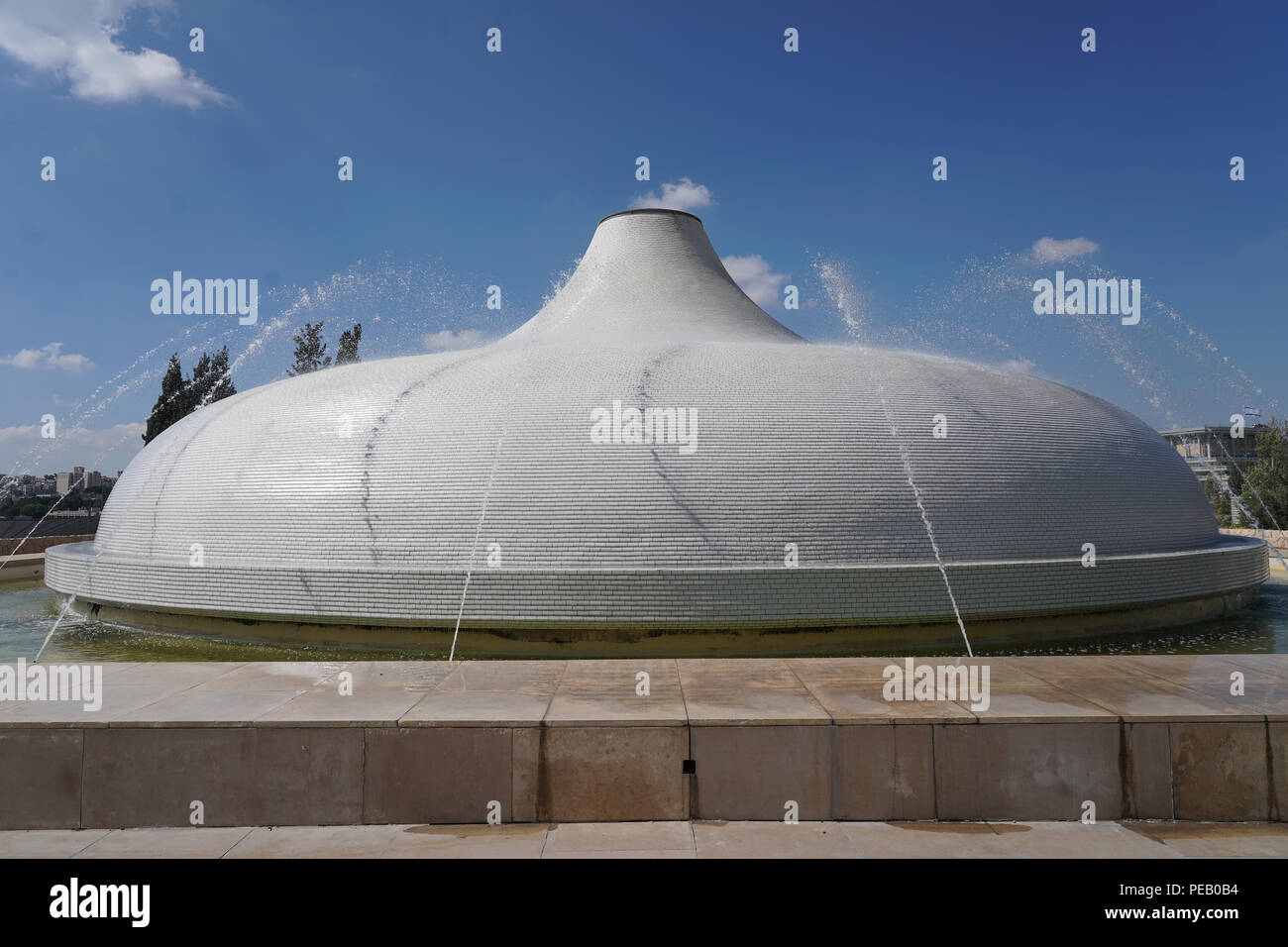 A view of the building housing the Dead Sea Scrolls in the Israeli ...