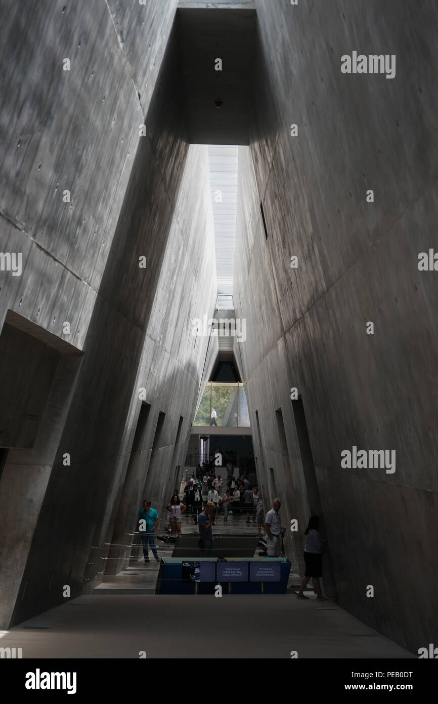The Yad Vashem Holocaust Museum in west Jerusalem. From a series of ...
