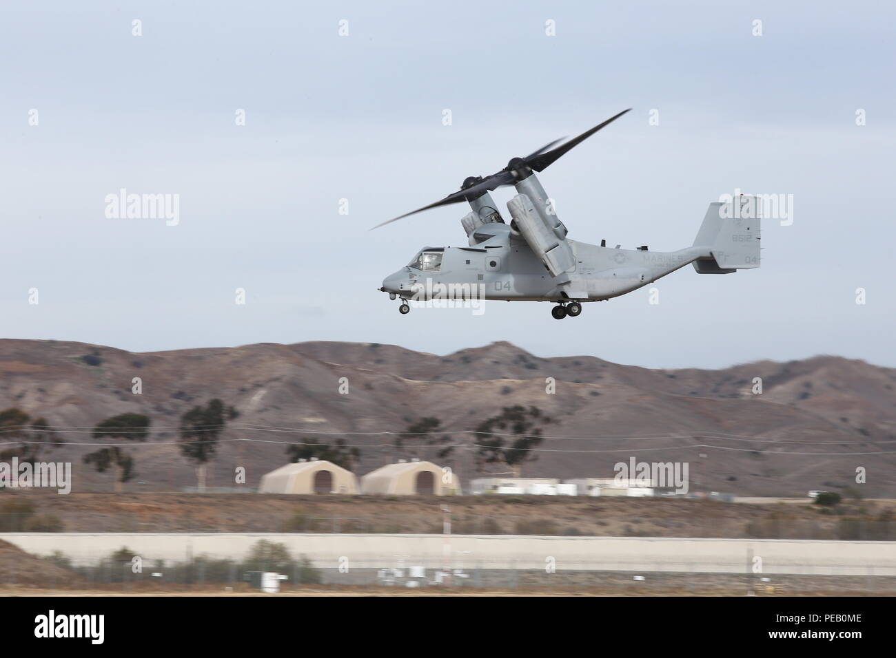An MV22 with the “Purple Foxes” of VMM 364 takes flight for a five ...