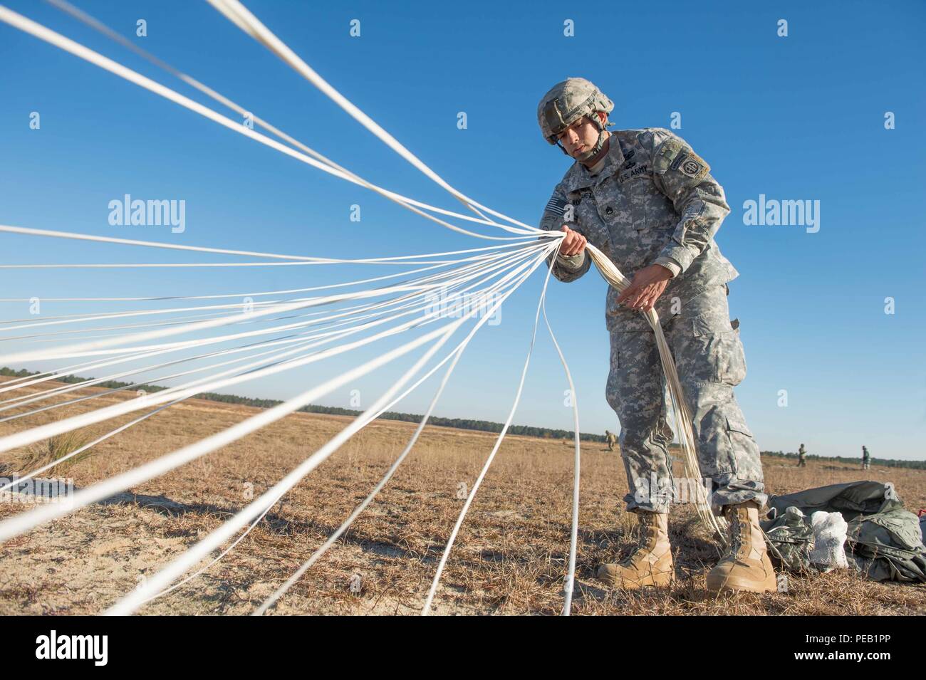 U.S. Army Staff Sgt. Abraham Rodriguez, assigned to the 407th Brigade ...
