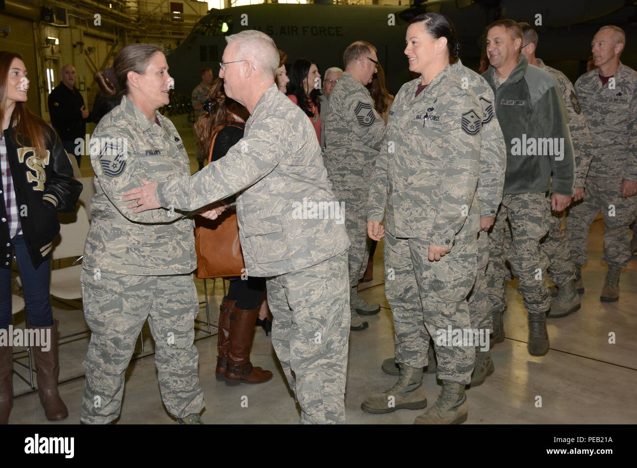 U.S. Air Force Senior Master Sgt. Lisa Phillips, controller for the ...