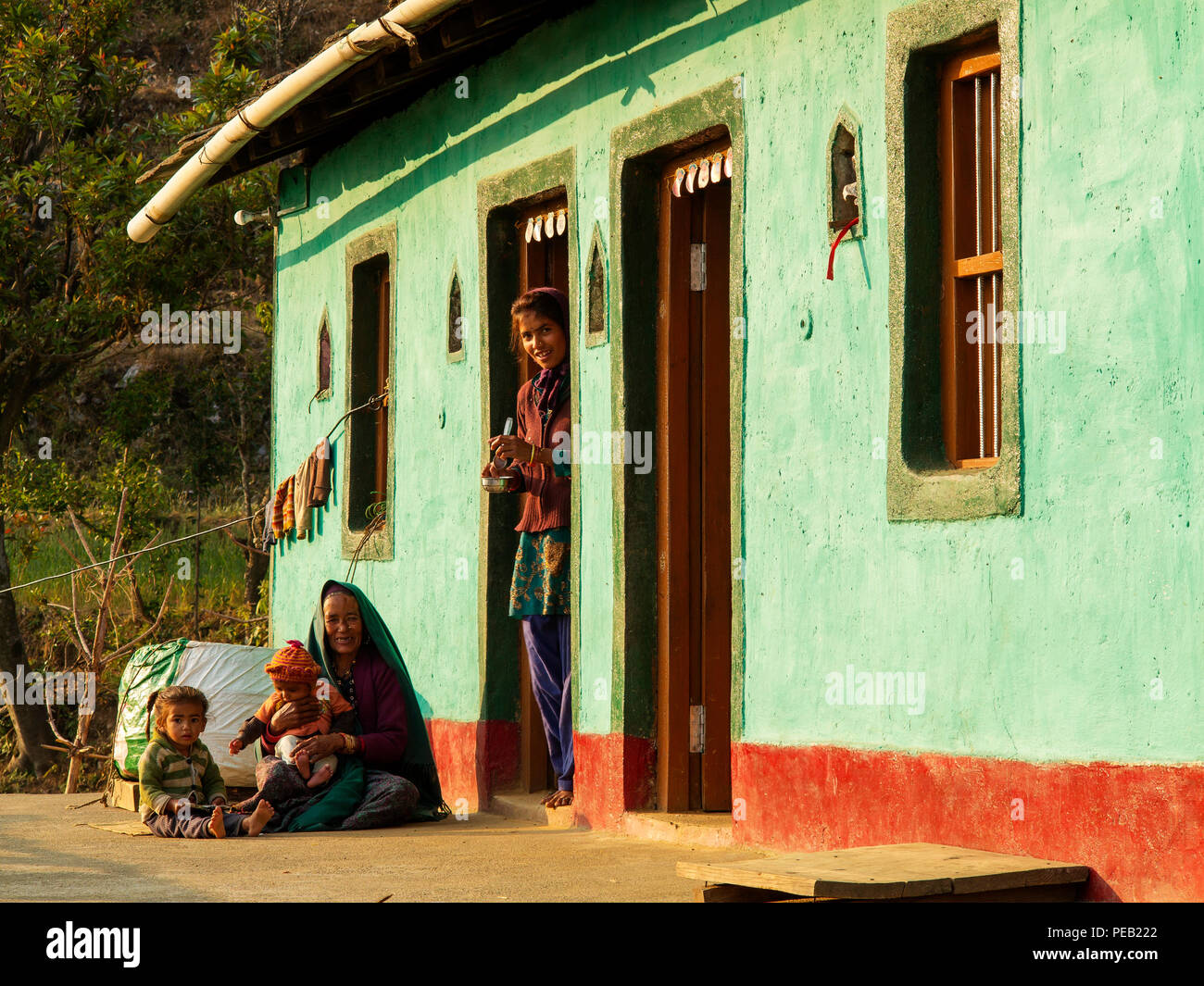 Kala Agar Village on Kumaon Hills, Uttarakhand, India Stock Photo - Alamy
