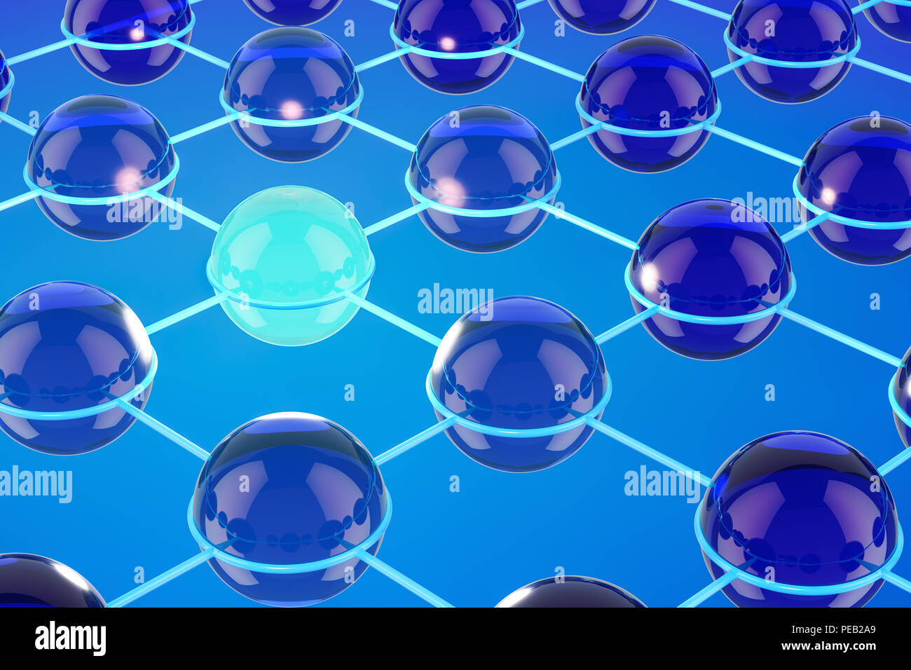 Abstract background with Illuminated ball, 3D rendering Stock Photo - Alamy
