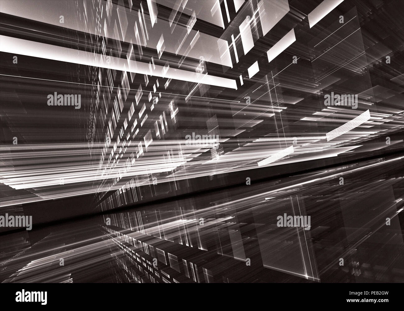 Abstract technology 3D illustration Stock Photo - Alamy