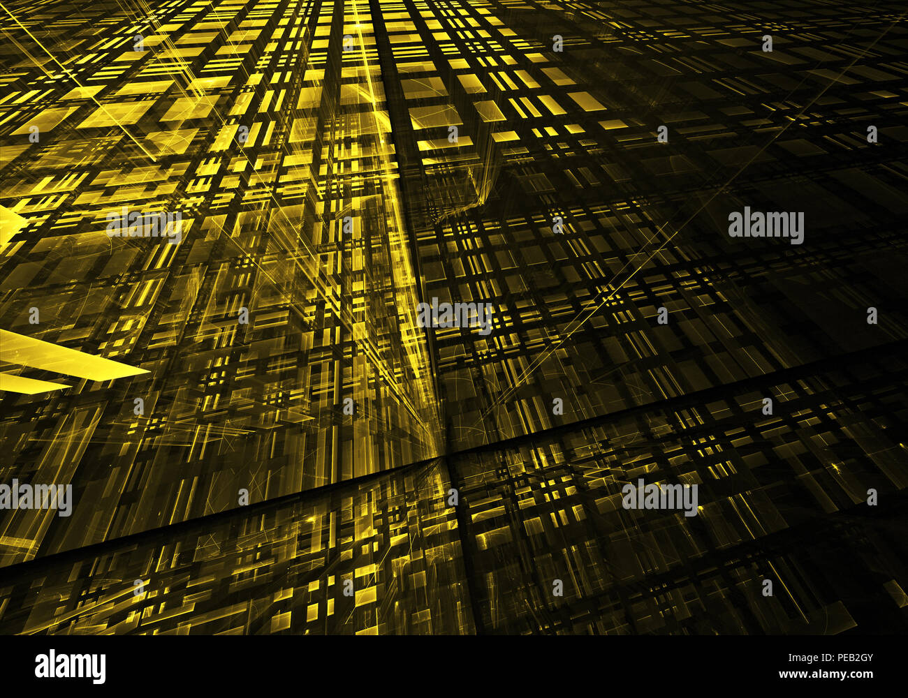 Abstract technology 3D illustration Stock Photo - Alamy