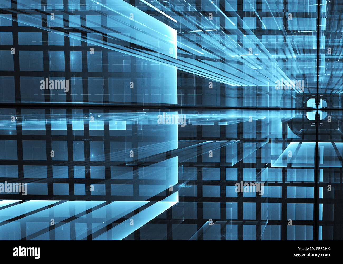 Abstract technology 3D illustration Stock Photo - Alamy