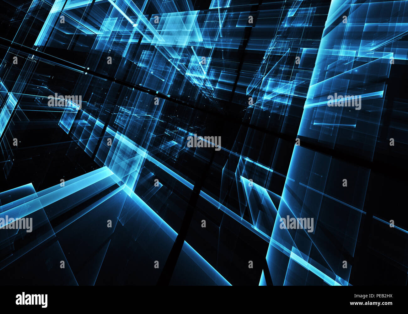 Abstract technology 3D illustration Stock Photo - Alamy