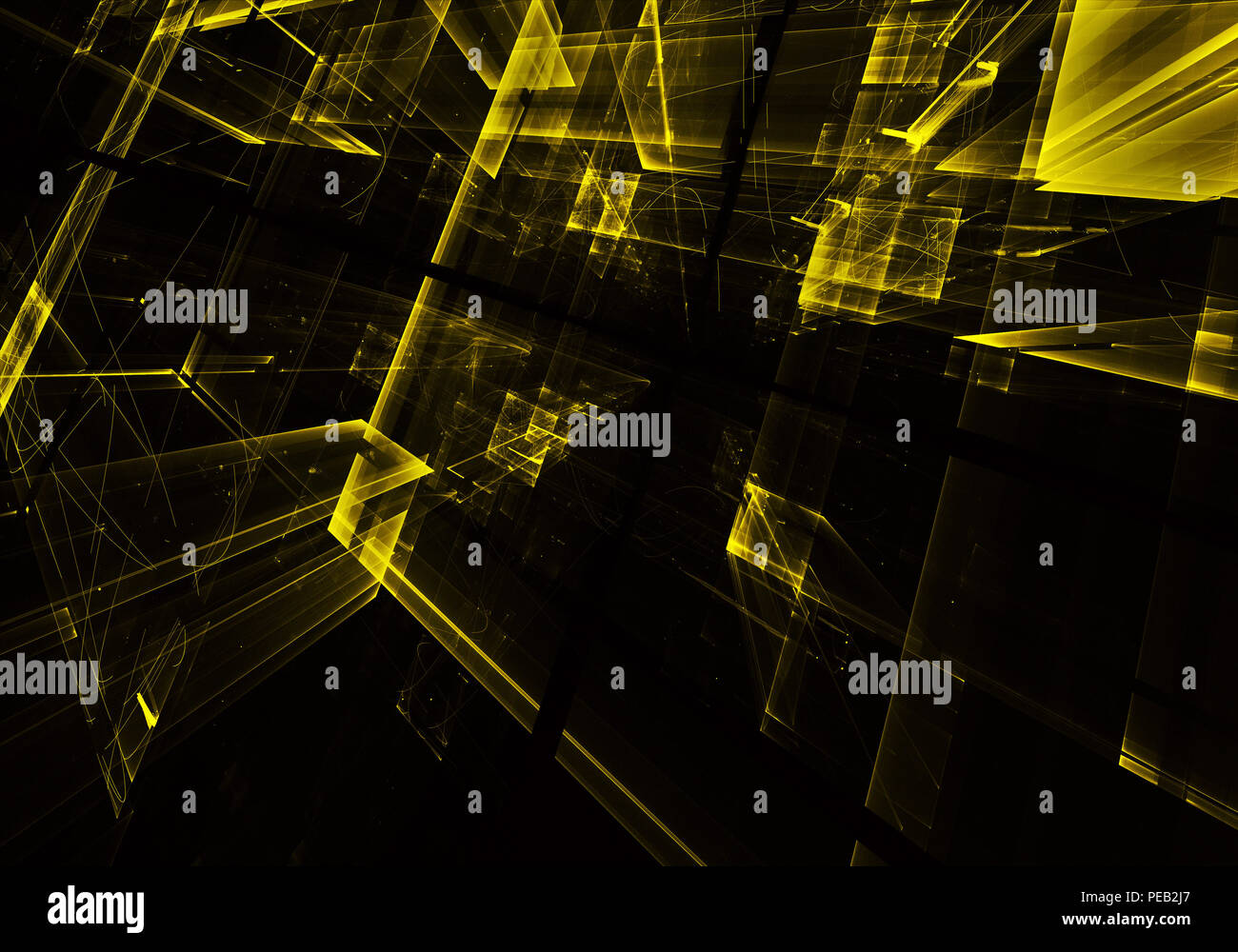 Abstract technology 3D illustration Stock Photo - Alamy