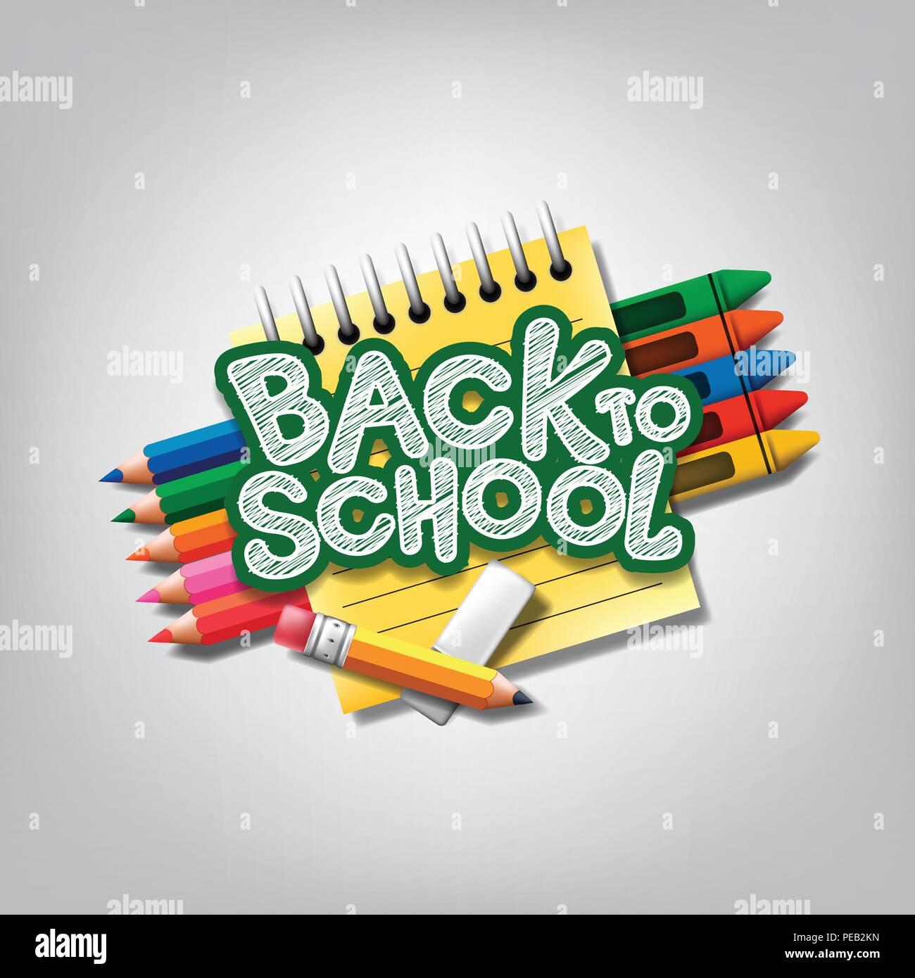 Back to School Backgrounds, School Supplies Stock Vector Image & Art ...